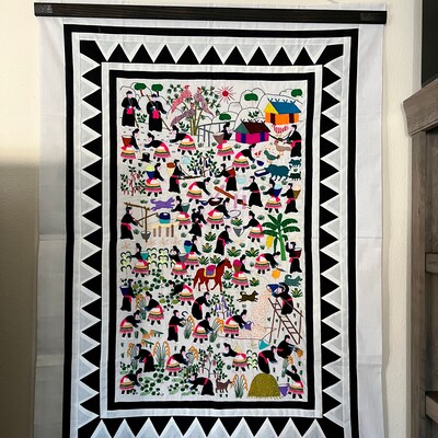 Tapestry Frame Hanging Magnetic Wood Hanger Frames for Scarf or Fabric ...