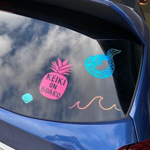 Ocean Wave Decal, Wave Car Decal, Beachy Vinyl Decal, Ocean Child ...
