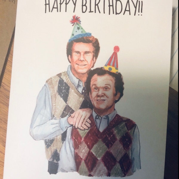 Step Bros Birthday Card, Funny Birthday Card, Comedy Gift for Him, Bday ...