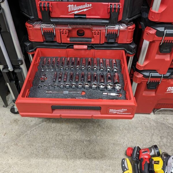 Milwaukee Packout M12 Battery Storage Kaizen Foam Insert-no Tools ...