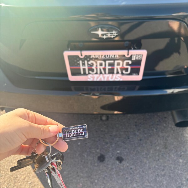 California License Plate Keychain Custom Car Keychain License Plate ...