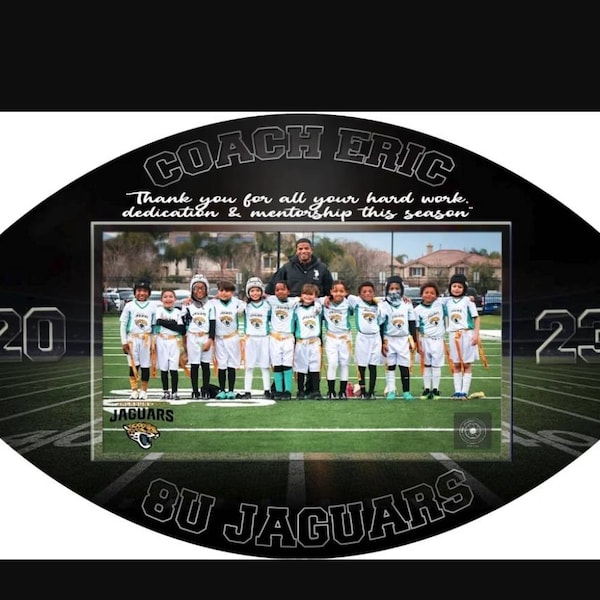 Personalized Football Shape Plaque. Makes for Great Team Gifts, Senior ...