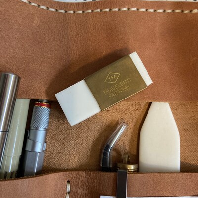 Traveler's Factory TF Brass Eraser Case & Tombow Eraser Set / TRAVELER ...