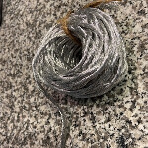 METALLIC Macrame Cord 3mm Single Strand Bobbiny Brand 30 Ft Length ...