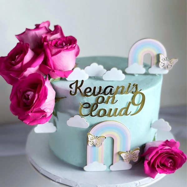 Falling Pastel Rainbow Png, Pastel Rainbow Svg for Rainbow Cake Topper ...