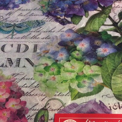 Stamperia Hortensia and Dragonfly Rice Paper Stamperia Rice Paper ...