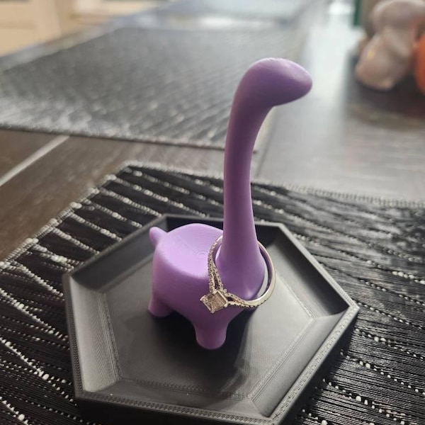 Dinosaur Ring Holder – Cute Animal Jewelry Organizer – Engagement Ring ...