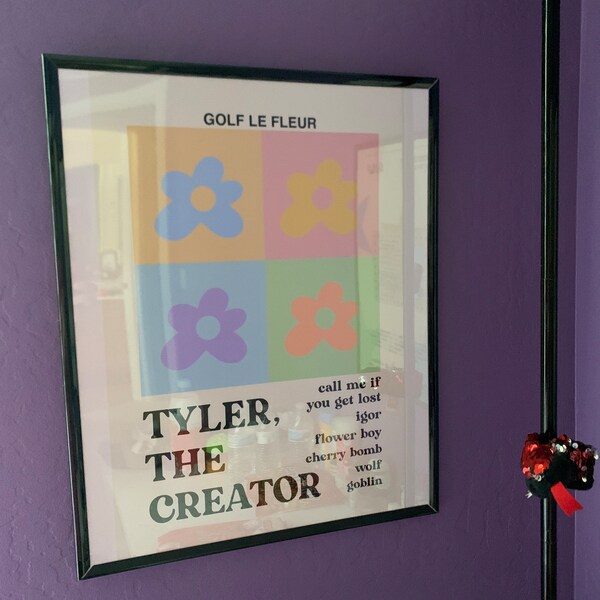 DIGITAL DOWNLOAD Tyler the Creator Merch Poster Aesthetic Wall Art ...