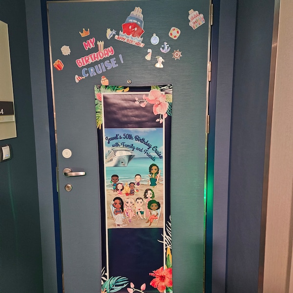 Custom Cruise Cabin Door Banner, Personalized Decor (54" X 18") - Etsy