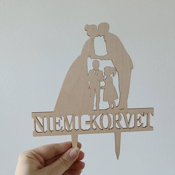 Family Cake Topper,wedding Cake Topper With Children,family Cake ...