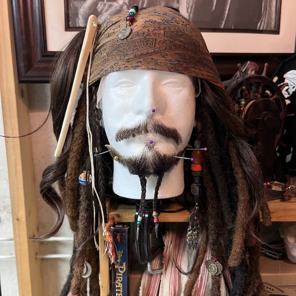 Jack Sparrow Wig Pirates of the Caribbean: Curse of the Black Pearl (no ...