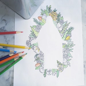 Pothos Plant Coloring Page - Etsy