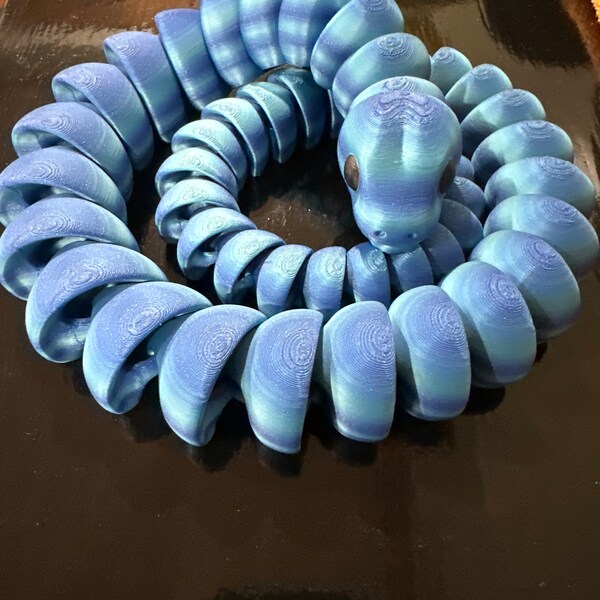 Snake Fidget Toy 30 Inches Long! | 3D Printed Articulating Reptile ...