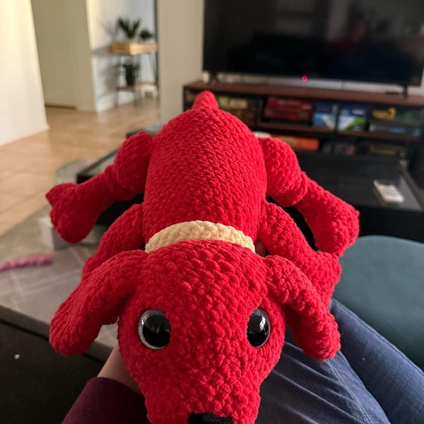 Cliff the Big Red Dog Crochet Pattern-english Only-intermediate Level ...
