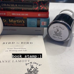 BEE Open Book Library Stamp Personalized Book Embosser Ex Libris, This ...