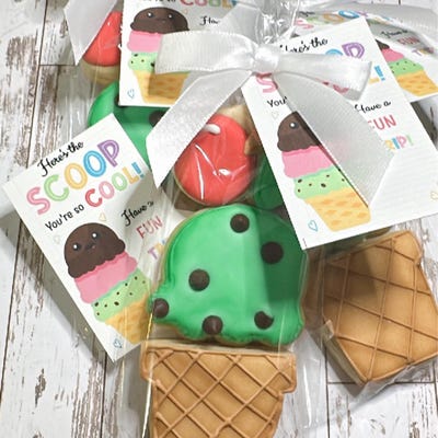 Editable Summer Ice Cream Teacher Appreciation Tag Kids End of School ...