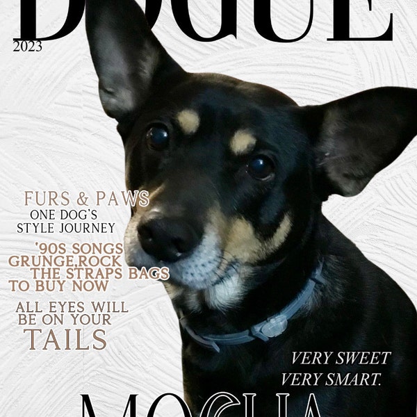 Personalized Dog Prints | Magazine Covers | Pet Portraits | Custom Pet ...
