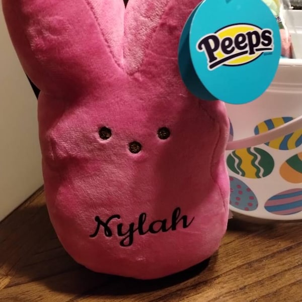 Extra Large 15” Personalized Plush Easter Peeps, Personalized Easter ...