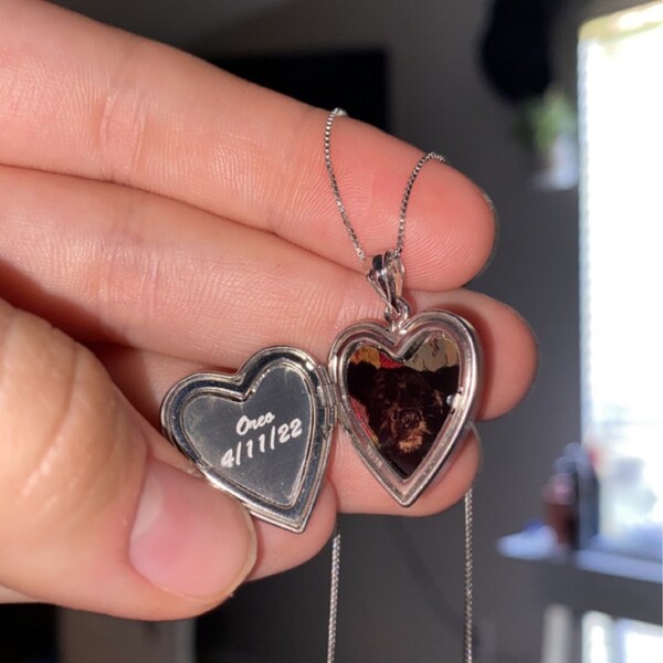 Paw Print Locket, Paw Locket, Locket With Paw, Paw Print Necklace ...