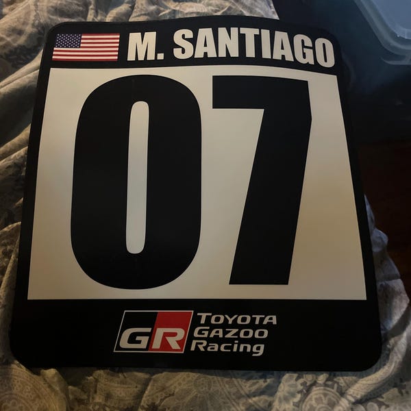 MAGNET Custom Track Autocross Race Car Number Plate - Reusable 1x Piece ...