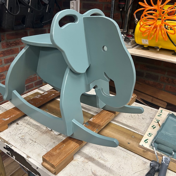 Elephant Kids Rocking Horse - Etsy
