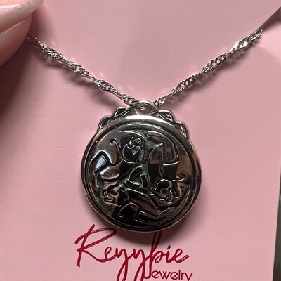 Merida Inspired princess Jewelry, Celtic Three Bears Necklace, Celtic ...