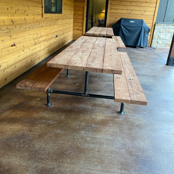 Industrial Pipe Shelving Parts Kit DIY - 2 Shelves, 40" Tall, Choose ...