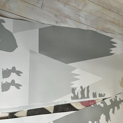 Woodland Pine Trees Stickers Wall Decal Forest Scene Baby Room Sticker ...