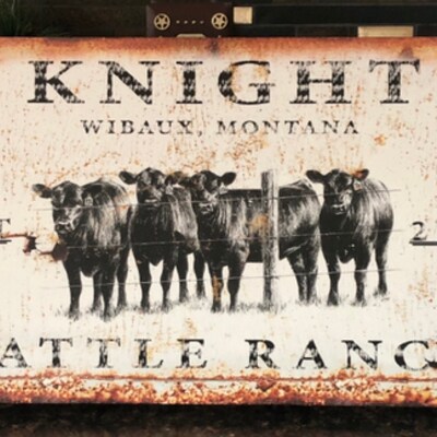 Rustic Cattle Ranch Sign Established Personalized Farmhouse Wall Art ...