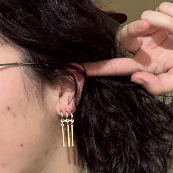 Zoro Earrings Just One Ear Piercing Silver Needle Hypoallergenic ...