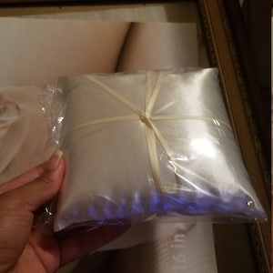 Small Ring Pillow, Ivory Satin Engagement Ring Pillow, Mini Ring Bearer ...