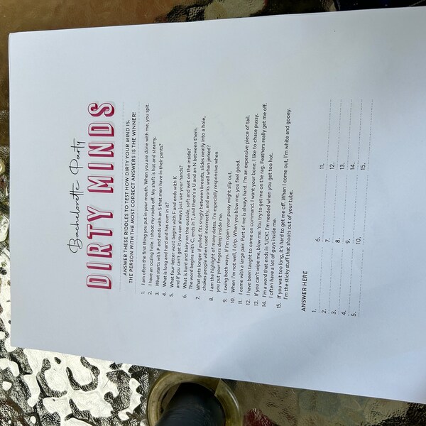 Birthday Pictionary Printable Game | Birthday Party Games | Adult ...