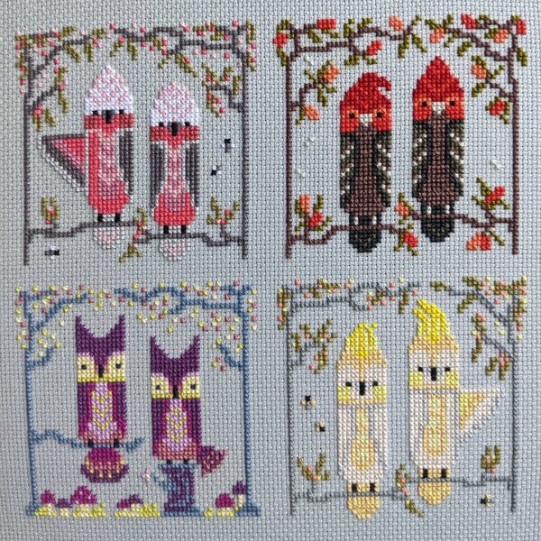 William the Worm - Labyrinth Cross Stitch - Ello Worm Modern Cross ...