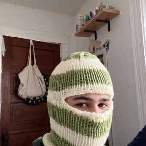 Knitted Balaclava Single Color - Etsy