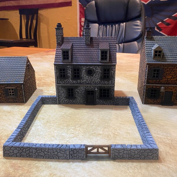 6mm Rural Normandy Farm Houses 1:285 Scale Detailed WWII Miniature ...