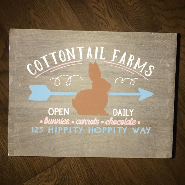 Easter Farmhouse Svg, Easter Sign Svg, Bunny Svg, Bunny Sign Svg, Bunny ...