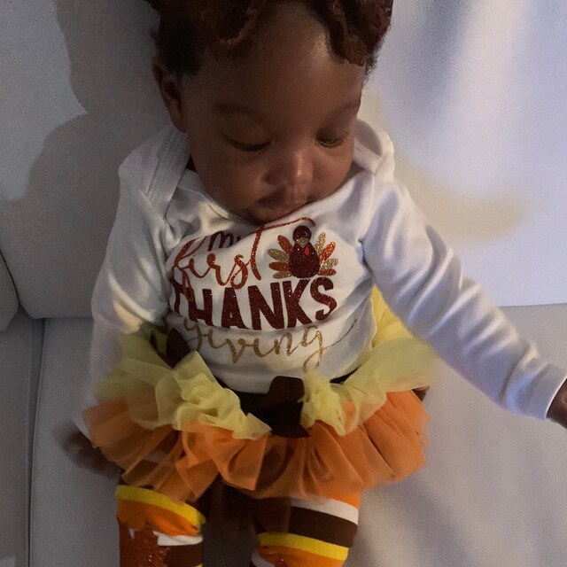 Baby First Thanksgiving outfit my 1st Thanksgiving outfit | Etsy
