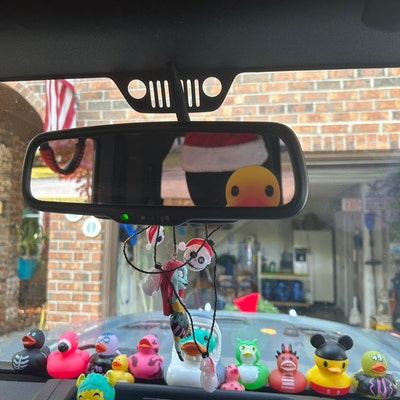 Duck Peeker Rear View Mirror/sun Visor Decal - Etsy