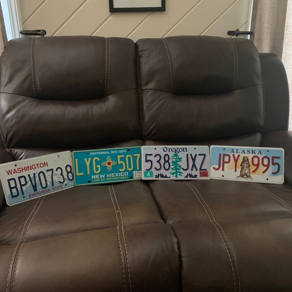 License Plate Pick Your State, All Authentic License Plates, Real ...