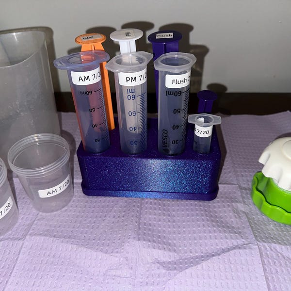 Custom Syringe Holder/drying Rack Made to Order. Customized With Your ...
