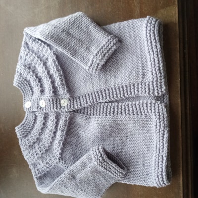 Knitting Pattern Double Breasted Baby Coat With Hood, Knitting Pattern ...