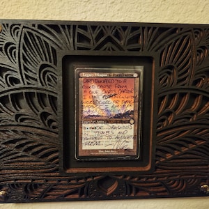 MTG Custom Wooden Card Display Magic the Gathering Card Frame Trading ...