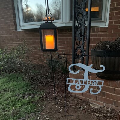 Last Name Garden Flag Custom Garden Sign Personalized Name or Address ...