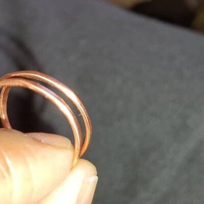 Copper Ring, Hammered Copper Ring, Copper Wrap Ring, Arthritis Ring ...