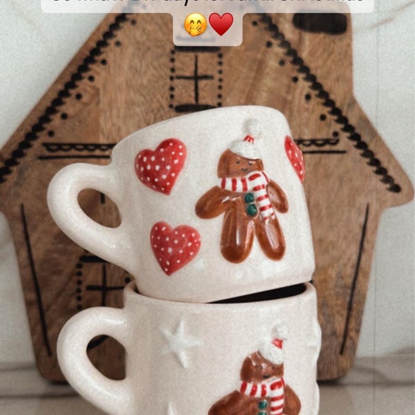 Christmas Tree Coffee Mug - Colorful Holiday Mugs | Unique Handmade ...