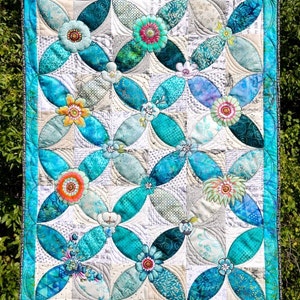 PAPER PATTERN for Sweet Tweets Quilt Chickadee Birds Apple Tree Garden ...