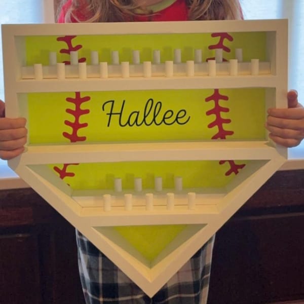 Softball AND Ring Holder #2. 30 Tournament Rings. 6 Softballs. Girls ...