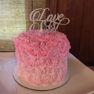 Love is Sweet Cake Topper Wedding Cake Topper Bridal Shower Cake Topper ...