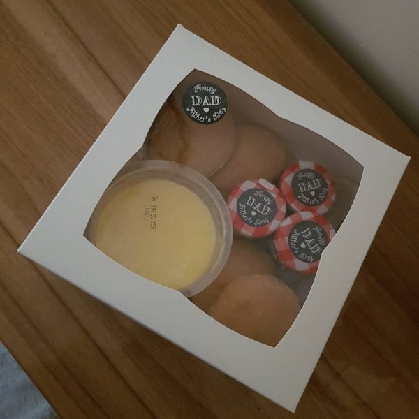 10 X Kraft Gift Boxes for 6 Cakes/cupcakes/muffins Perfect for Gifts ...