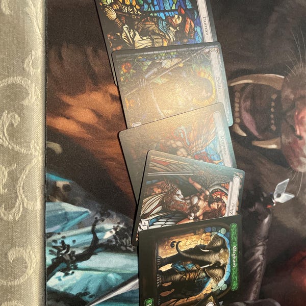 Stained Glass Art Token MTG Token Bundle Magic Token Bundle MTG Stained ...